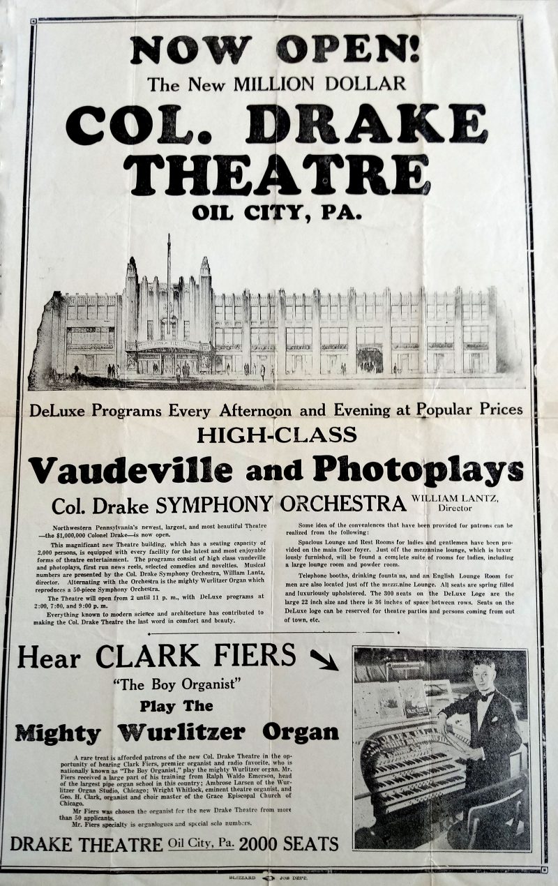 Early Theaters – Oil Region Library Association