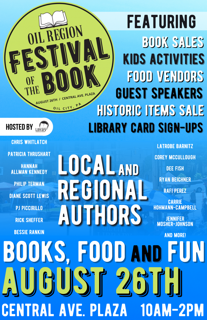 3rd Annual Oil Region Festival of the Book – Oil Region Library Association
